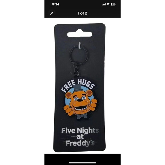 Bioworld | Toys | Five Nights At Freddys Keychain Free Hugs Freddy Key ...